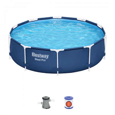 Bestway 3.05m x 76cm Steel Pro Pool Set - 4,678 L | Seagull Industries ...